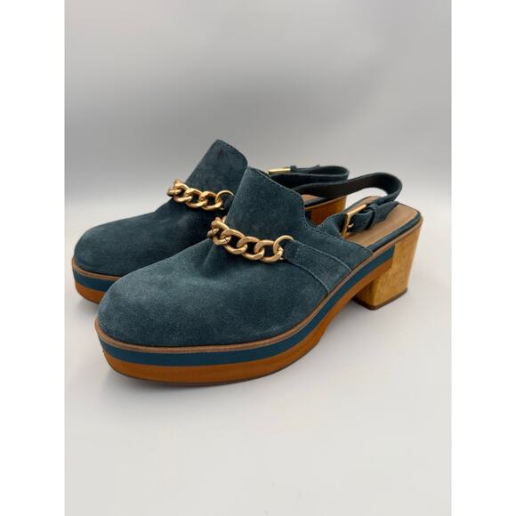 Bernardo | Shoes | Bernardo Sochi Winter Lake Blue Split Suede Slip On ...